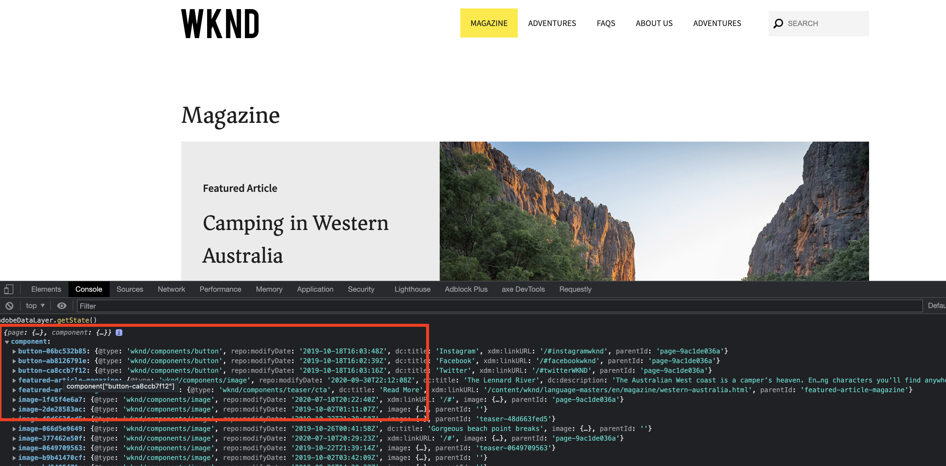 AEM ACDL (Adobe Client Data Layer) tracking – Core Component – AEM best ...