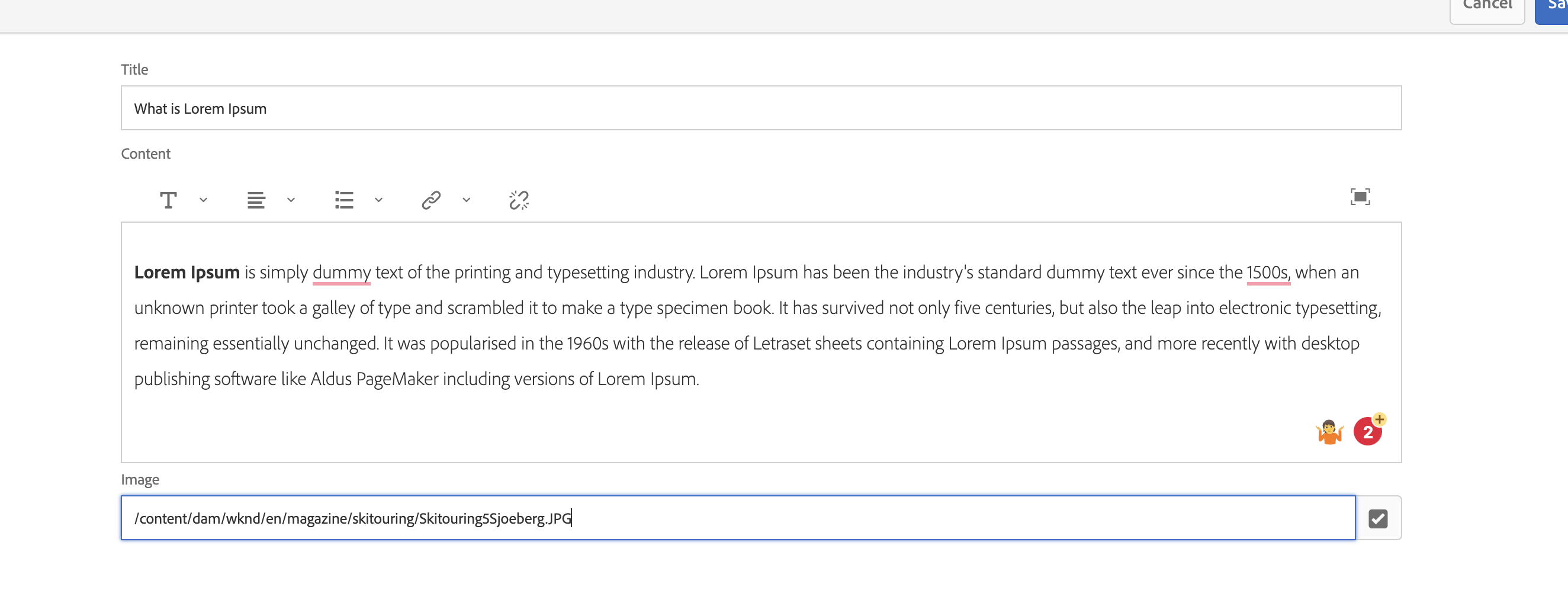 AEM Content Fragment with Image support – AEM best practices and ...
