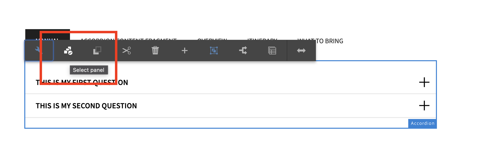 panel-selector – AEM best practices and development guide